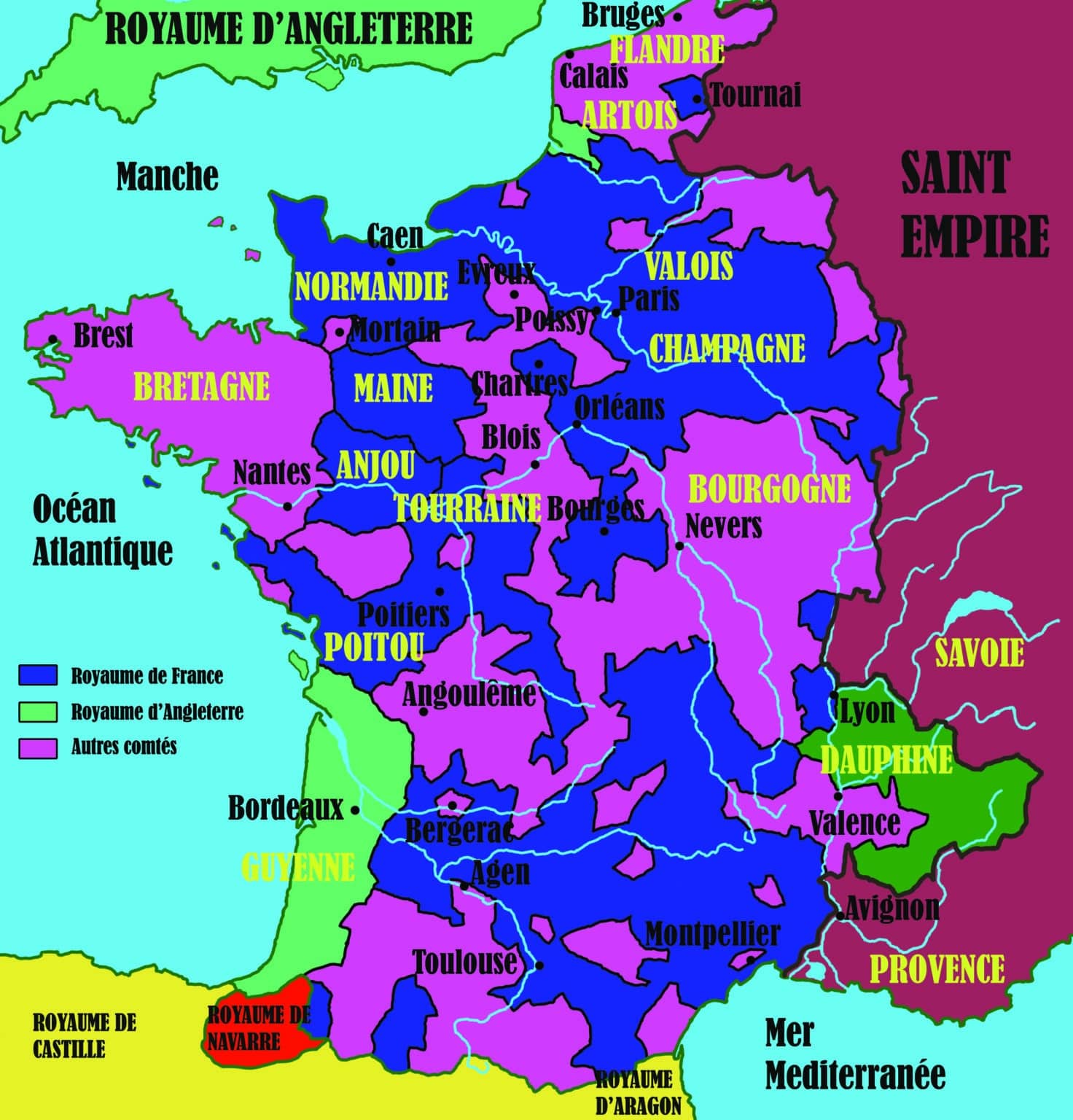 La vie sous les Rois de France : la dynastie des Valois Directs