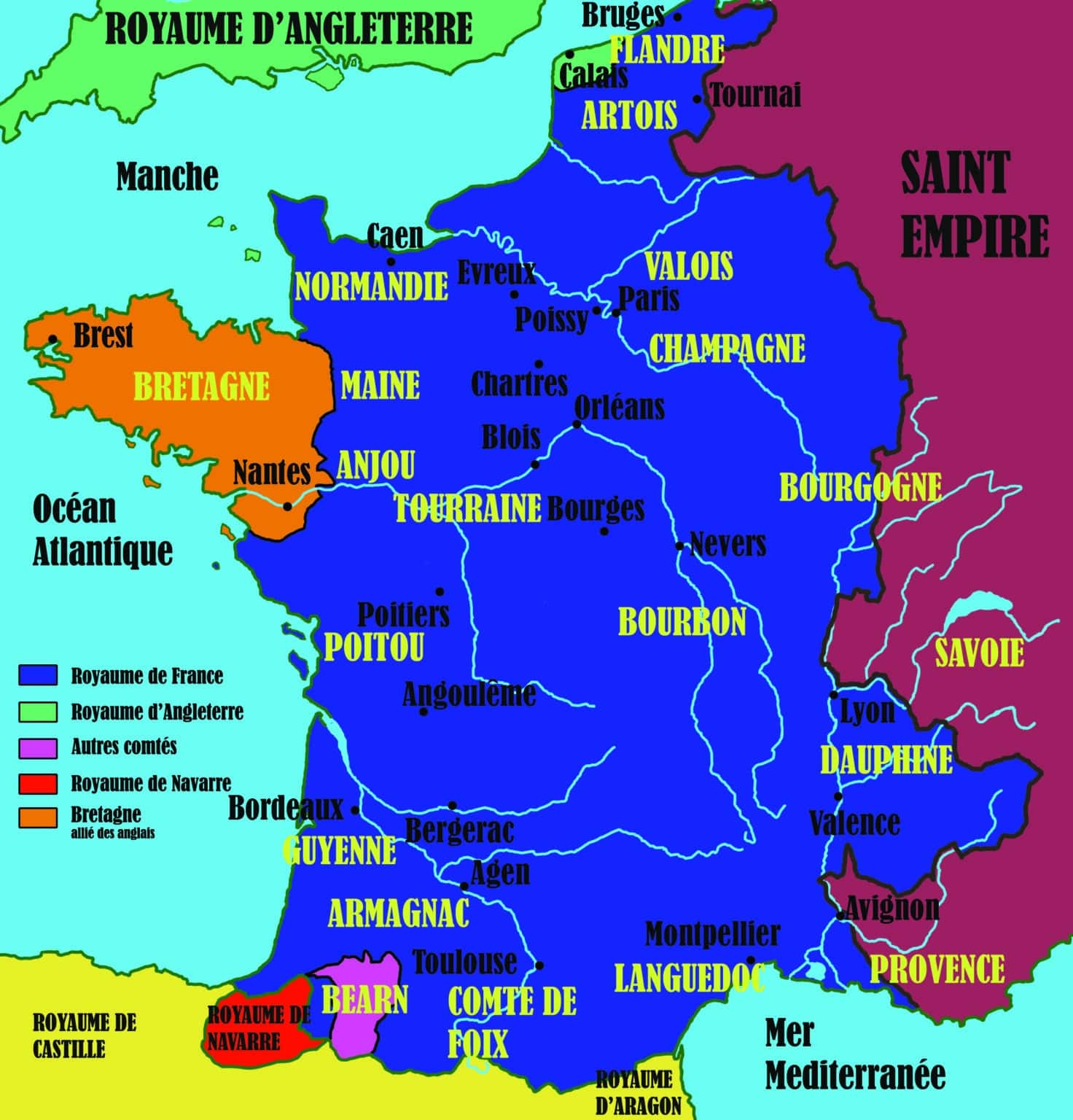La vie sous les Rois de France : la dynastie des Valois Directs