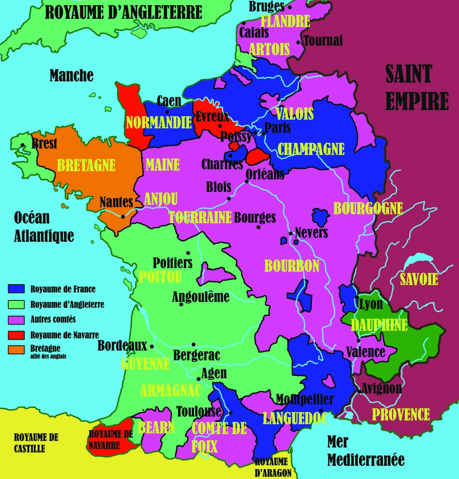 La vie sous les Rois de France : la dynastie des Valois Directs